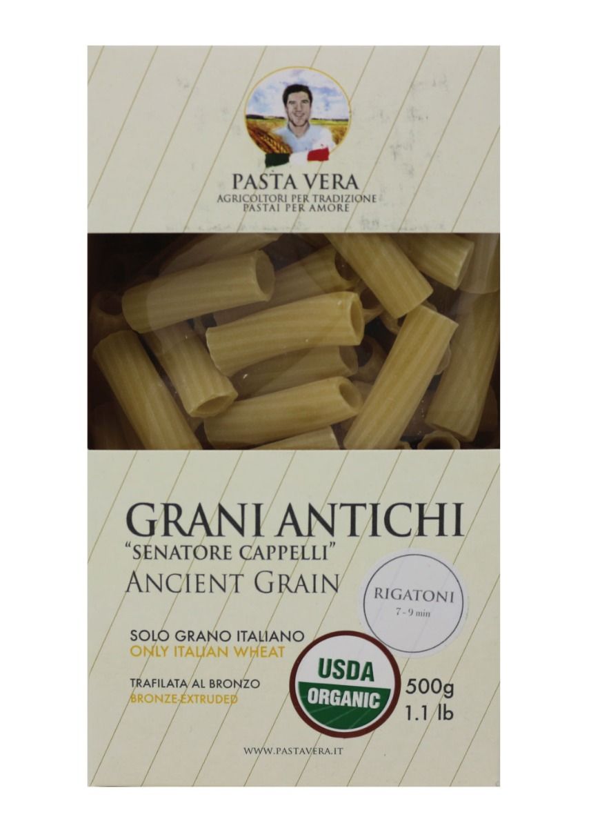 Pasta Vera Ancient Grain Organic Rigatoni Pasta - Artisanal Italian Foods