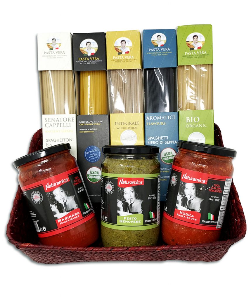 Italian Pasta & Sauce Gift Basket - Artisanal Italian Foods