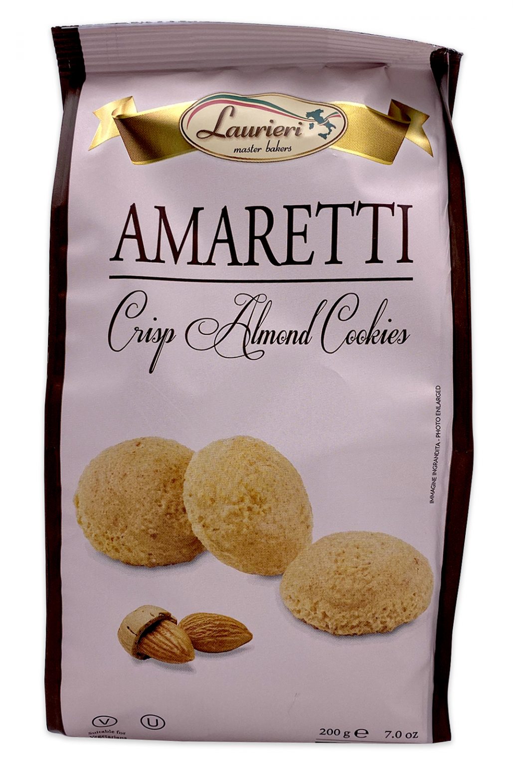 Laurieri Amaretti Crisp Almond Cookies 200g - Artisanal Italian Foods