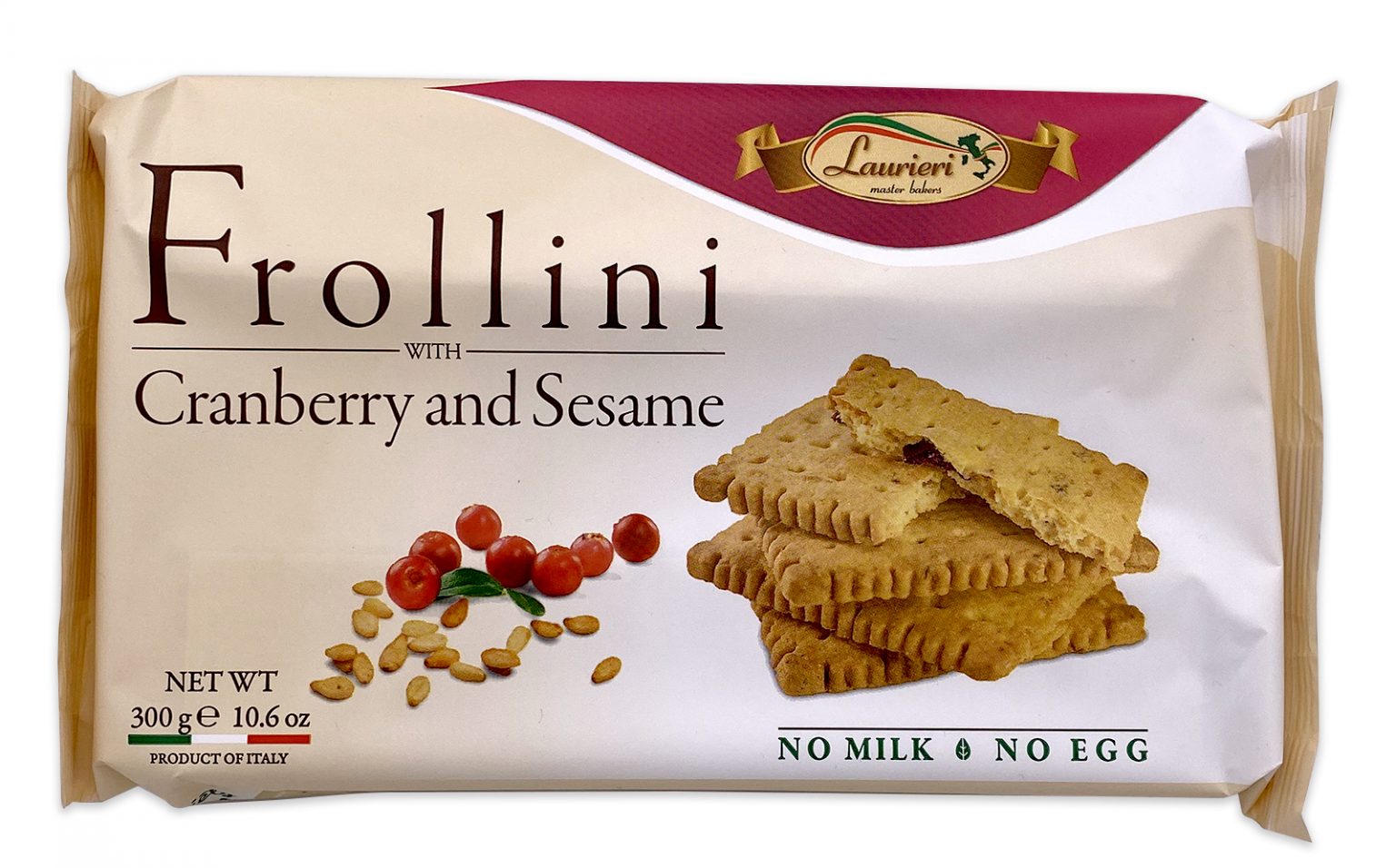 Laurieri Frollini Cranberry and Sesame Italian Breakfast Cookies 300g ...