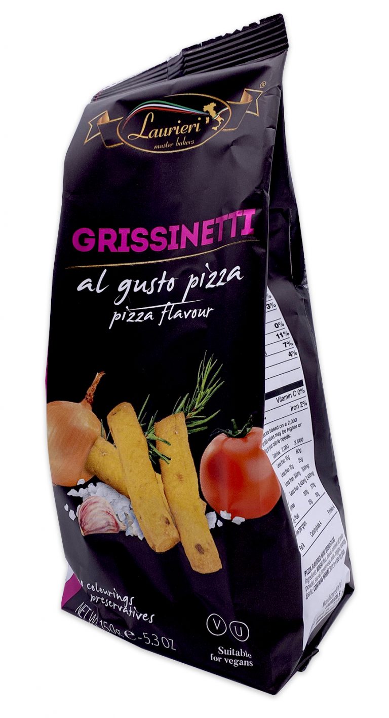 Laurieri Italian Grissinetti Mini Pizza Breadsticks 150g - Artisanal ...