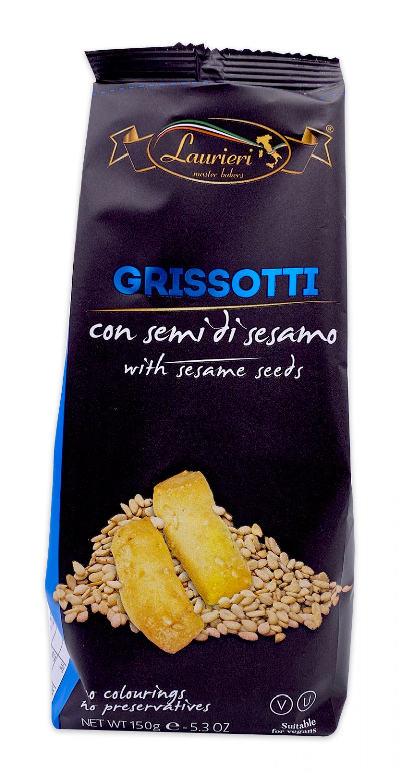 Laurieri Italian Grissotti Sesame Seeds Mini Breadsticks 150g ...