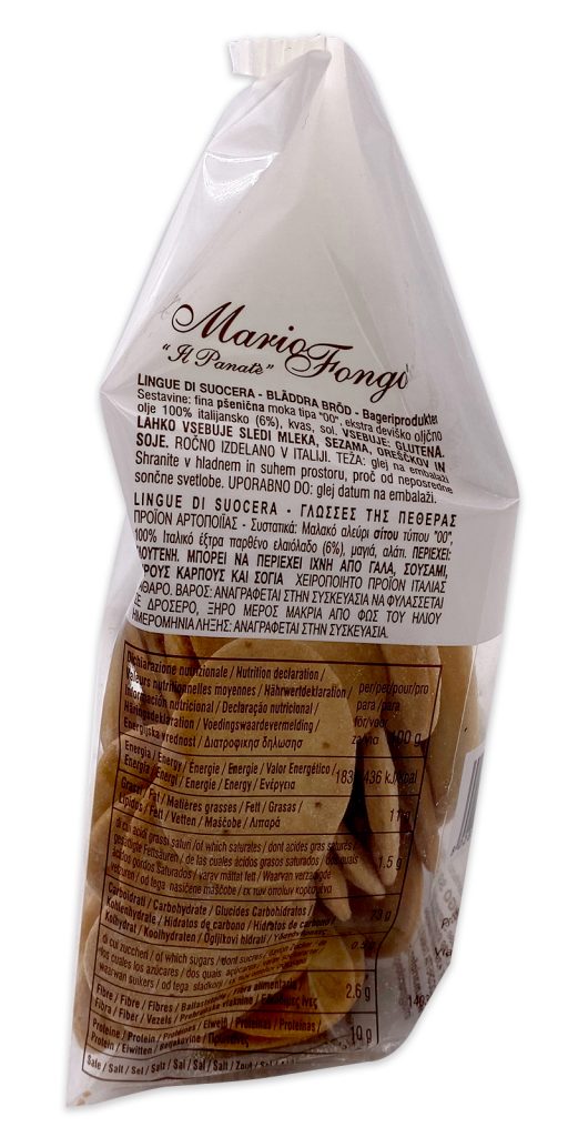 Mario Fongo Mini Mini Lingue Di Suocera Flatbread Crackers 100g ...