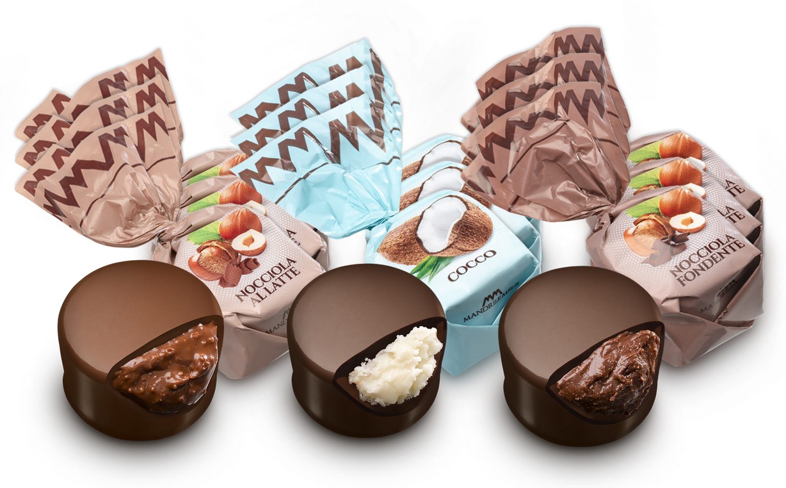 Mandrile Melis Imported Italian Milk Chocolate Hazelnut, Coconut, Dark ...
