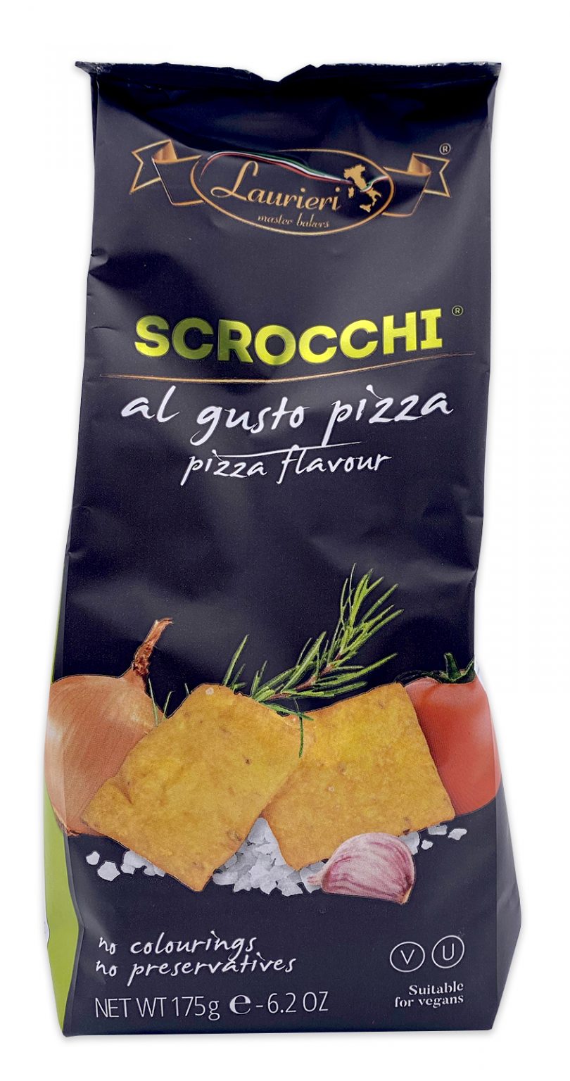 Laurieri Scrocchi Italian Pizza Crackers 175g - Artisanal Italian Foods